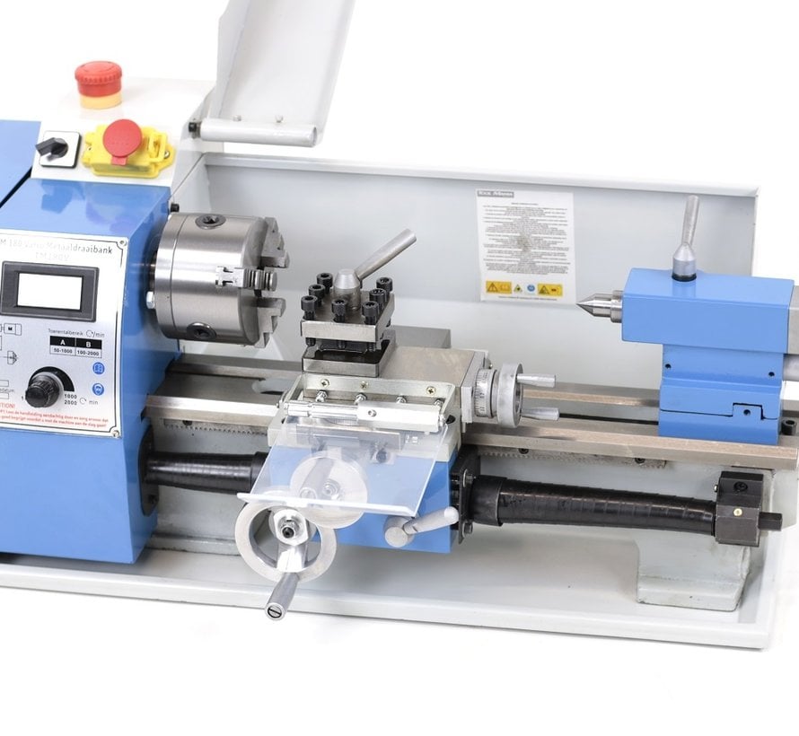 TM TM 180 x 300 Vario Metal lathe with digital display - ToolMania