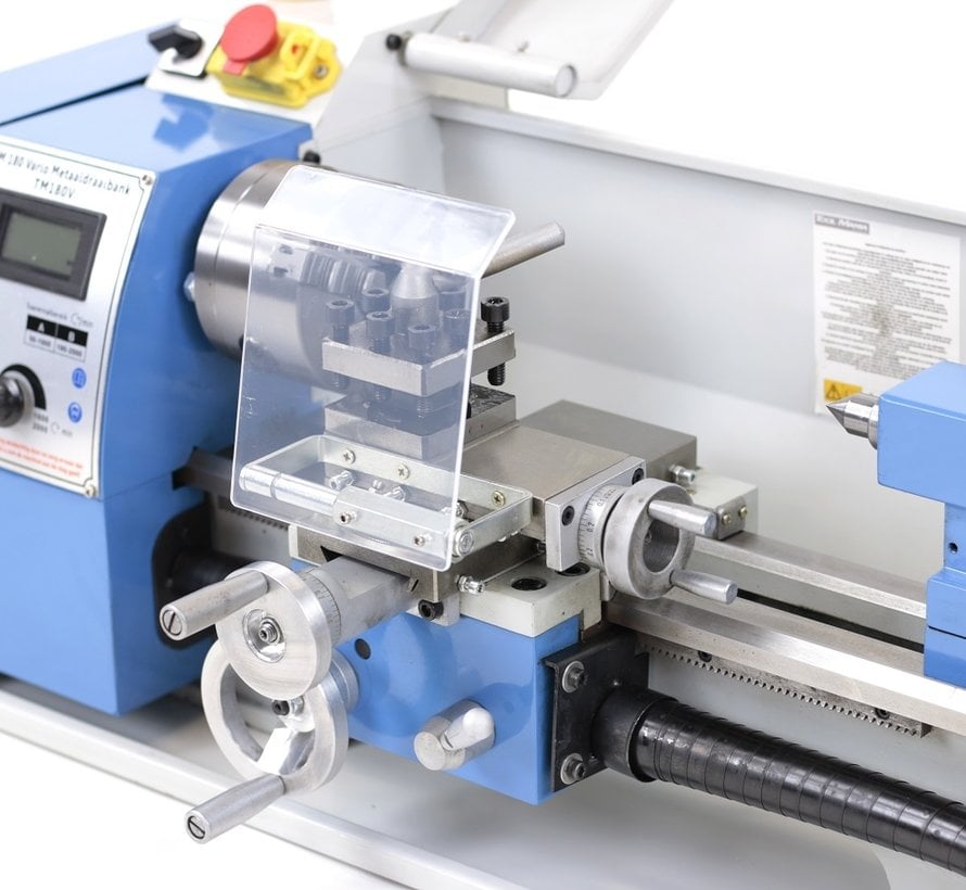 TM TM 180 x 300 Vario Metal lathe with digital display - ToolMania