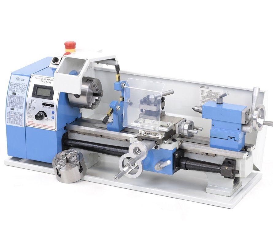 TM TM 210 x 400 Vario Metal lathe with Digital Display Complete - ToolMania
