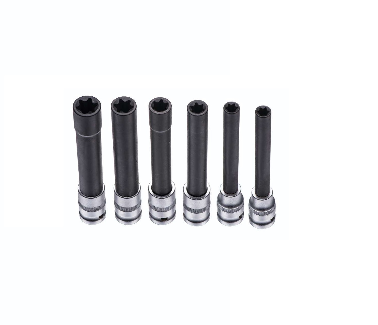 TM TM 6 Piece Internal Long Torx Impact Socket Set with 1/2 "Insert ...
