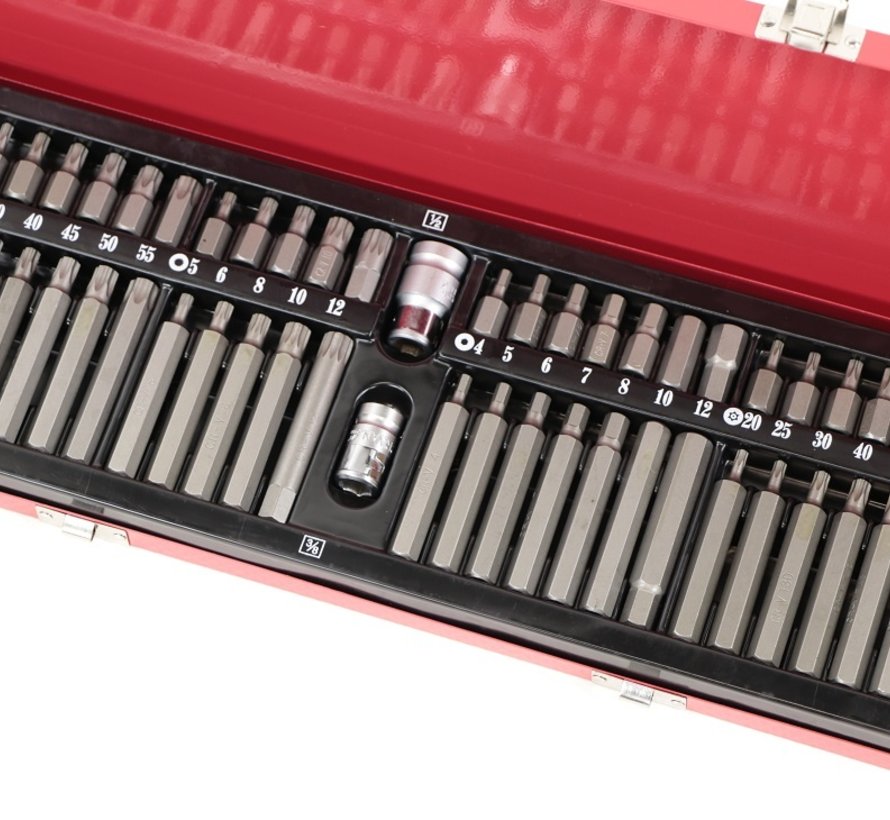 TM 54 Delige Inbus, Torx en Veeltand Bitset - ToolMania