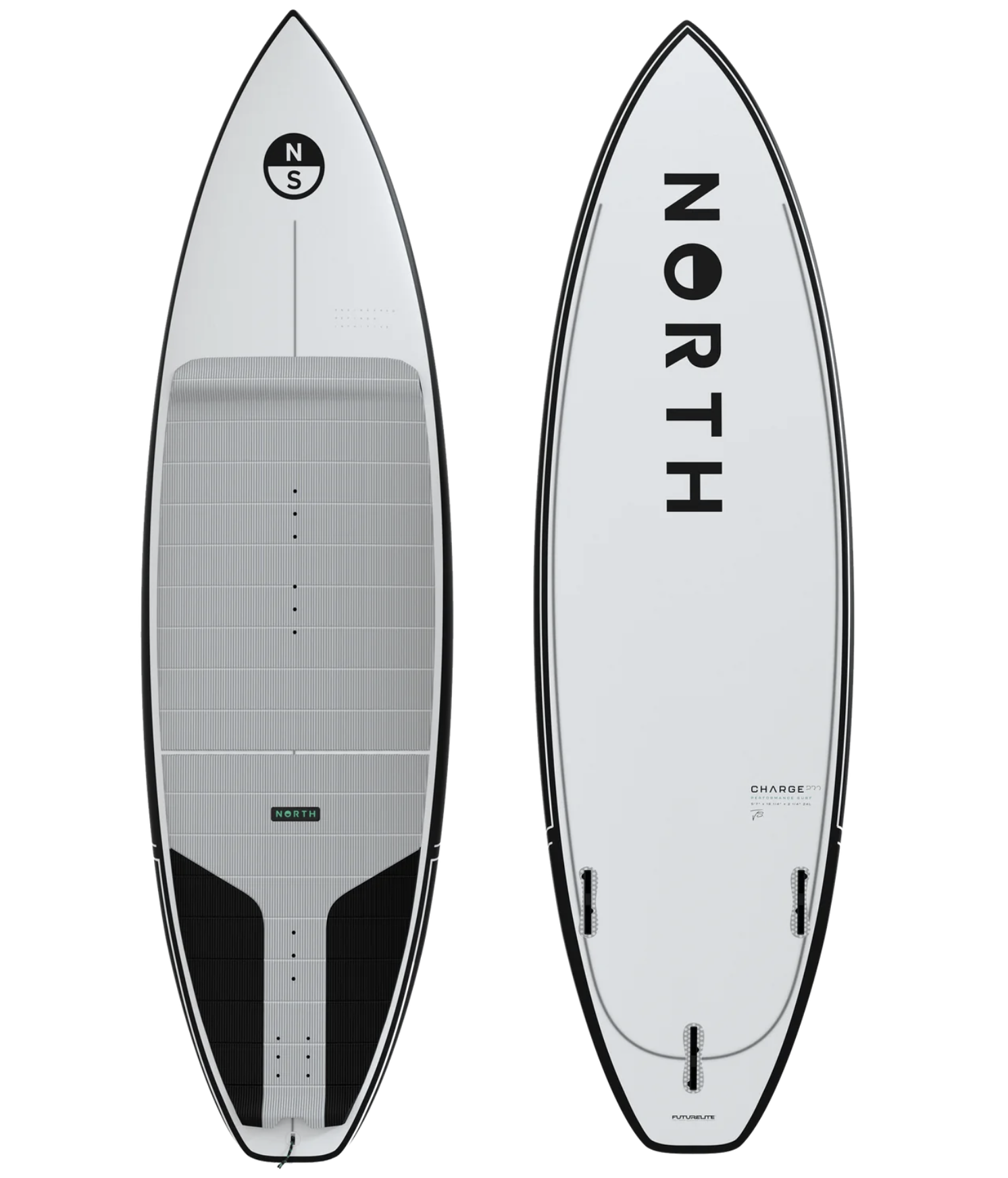 North Charge Pro Surfboard 2024 - White - SHAKA