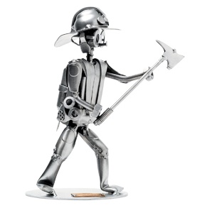 Brandweer beeldjes metaal | o.a. Brandweer Hinz Kunst beeldjes