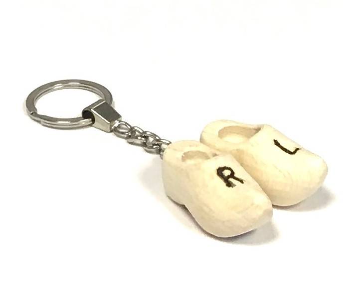 Clog Keychain with Engraving engraved clogs - The Dutch Clog Shop