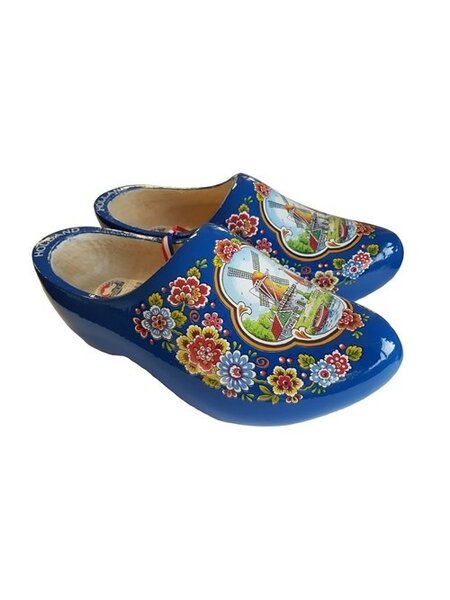 Wooden shoes with Mill – Authentic Dutch Clogs with Traditional Design ...