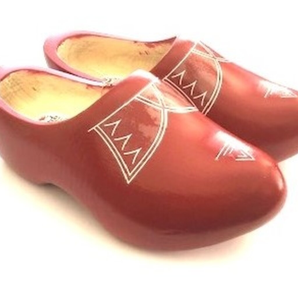Red children's clogs | red children's wooden shoes - The Dutch clog store