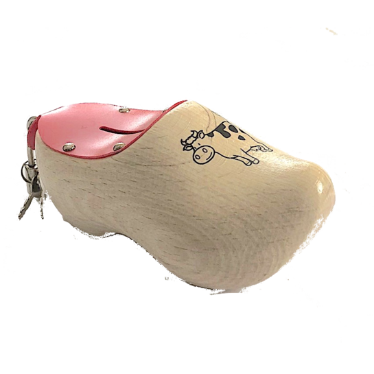 Transparent money box clog with logo clogs with logo