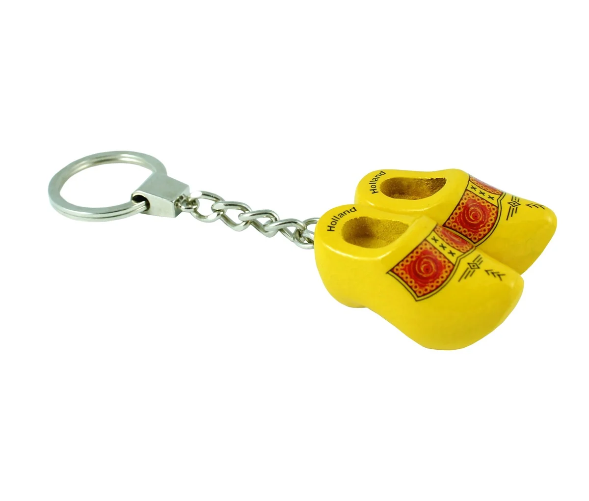key ring 2 yellow clogs | Yellow souvenir clogs - The Dutch Clog Shop