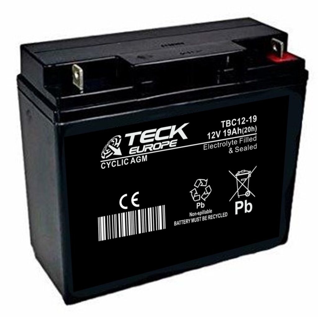 TECK TBC12-19 AGM DEEP Cycle-battery - Retroscooteronderdelen.nl