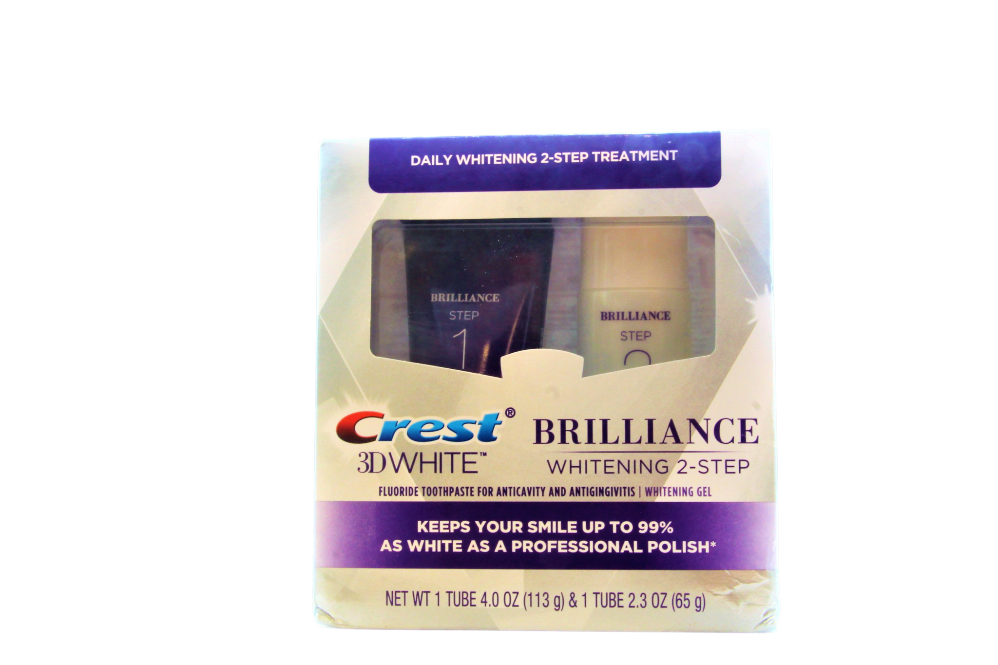 Crest Brilliance and Whitening 2-step for stronger and whiter teeth ...