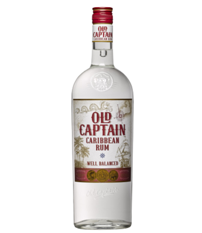 Old Captain Caribbean White Rum (37,5%) - Slijterij & Wijnhuis Zeewijck