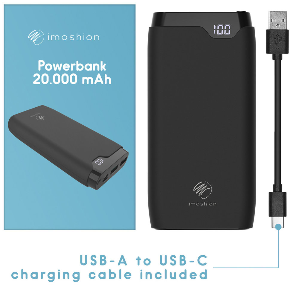 iMoshion Powerbank - 20.000 mAh - Zwart
