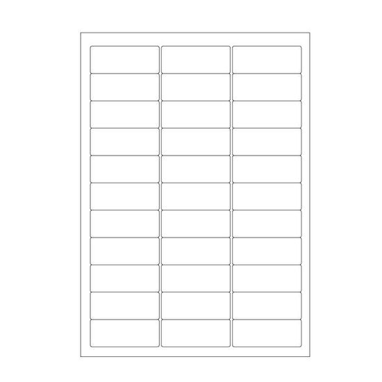 Cryo labels on sheets for laser printers 63.5mm x 25.4mm (A4 format ...