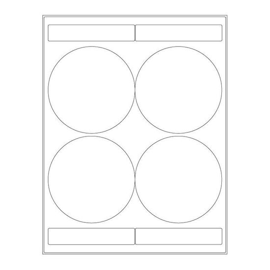 Cryo labels on sheets for laser printers Ø 102mm (A4 format) | LabID ...