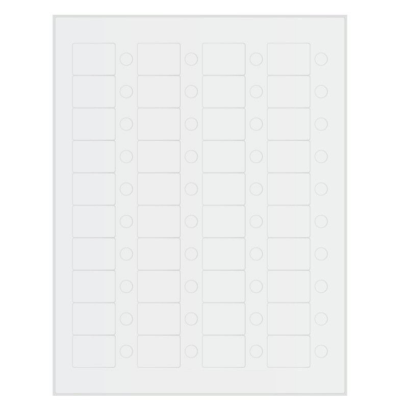 Cryo Labels For Laser Printers - 31,8 x 23,9mm + Ø 9,5mm / Letter Form ...