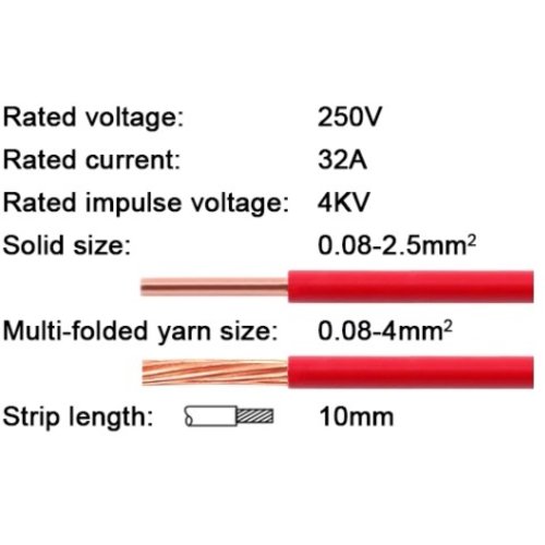Stroomdraad Verbindingsklem 8 aderig Samenvoegen - LEDStripXL