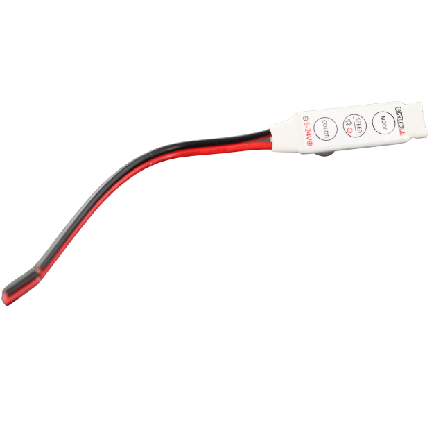 Mini controller met draad RGB ledstrips 12-24V | LEDStripXL - LEDStripXL