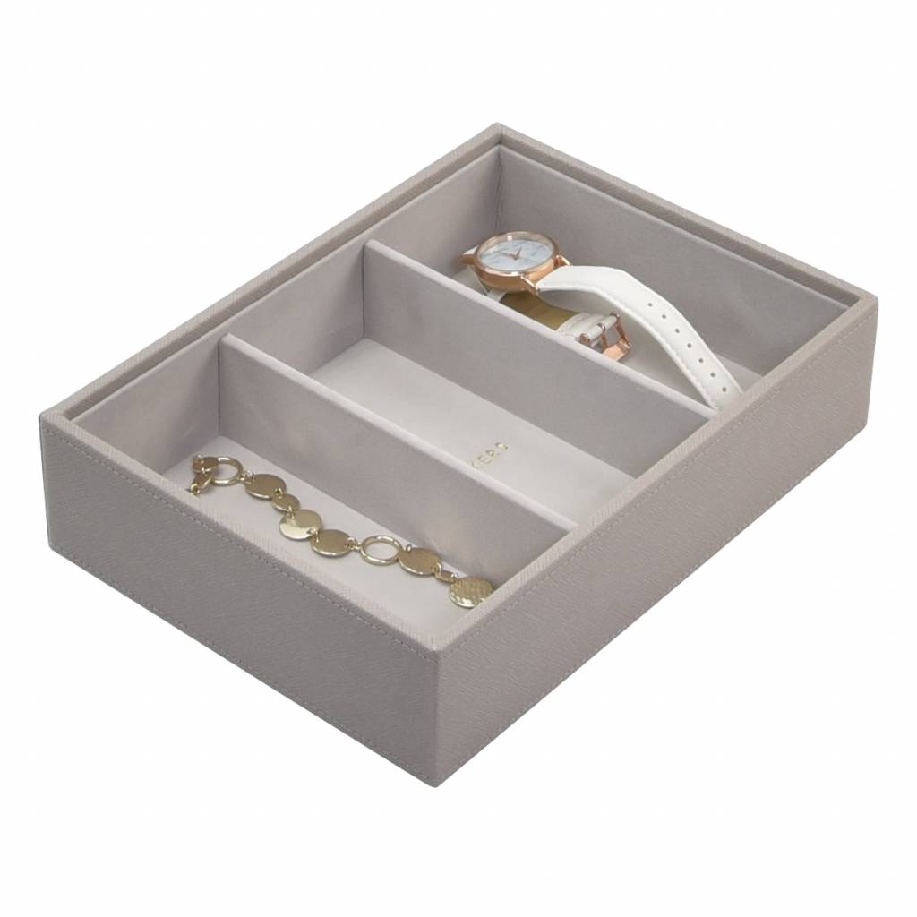 Jewellery Box "Classic" 3-Set | Taupe & Grey - STACKERS & Co