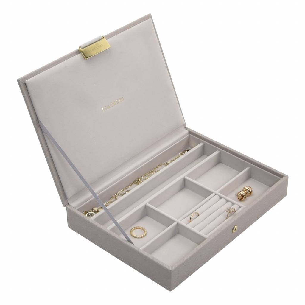 Jewellery Box "Classic" 3-Set | Taupe & Grey - STACKERS & Co