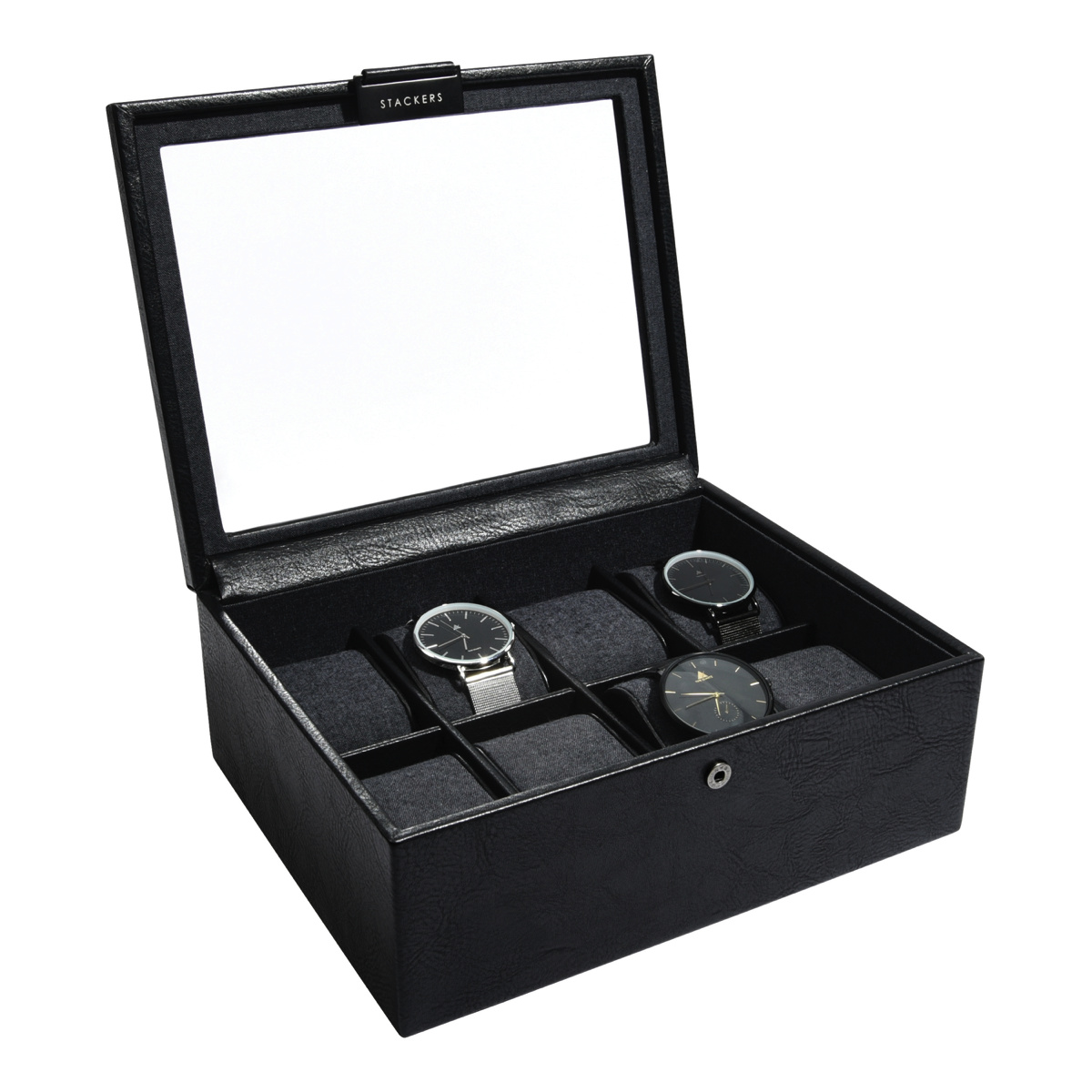 STACKERS "8-Watch Box" Black - STACKERS BOX