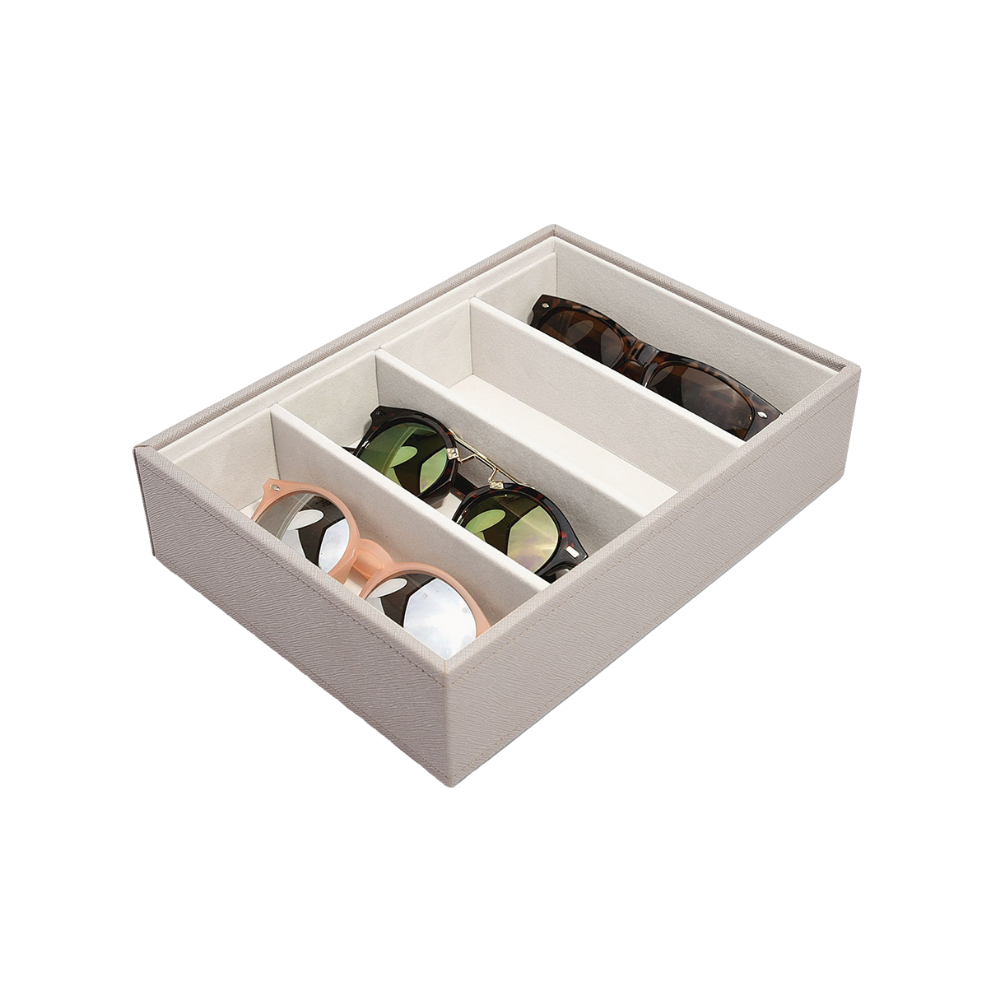 STACKERS Classic "Eyewear" Storage Box Taupe - STACKERS & Co