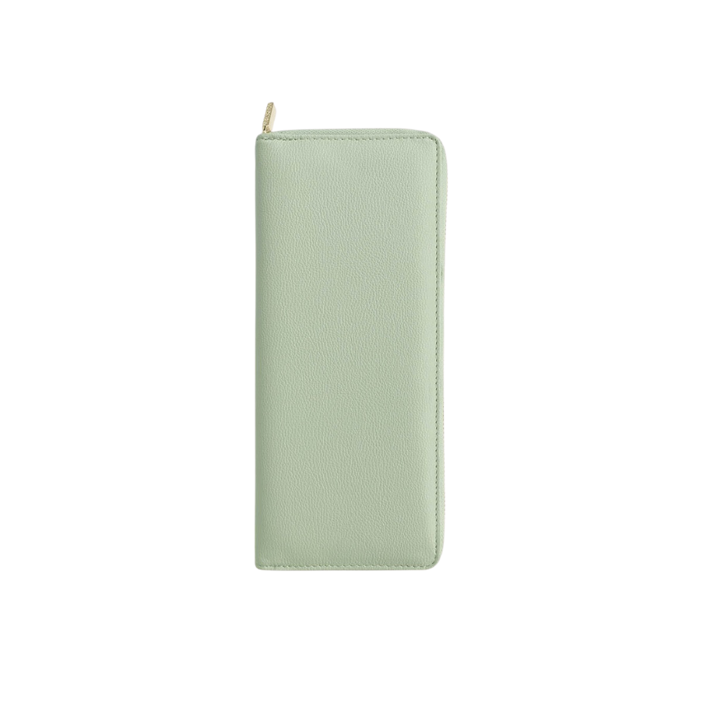 Flip Travel Etui Sage Green & Grey Velvet - STACKERS BOX