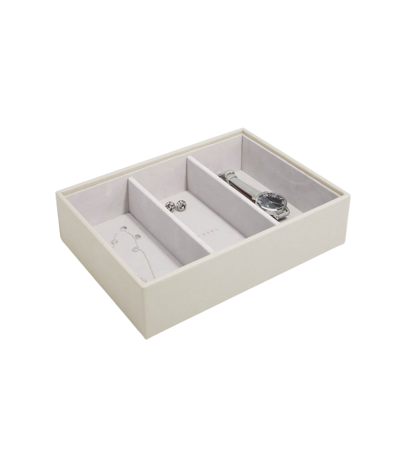 Classic 3-Section Box / Oatmeal & Grey - STACKERS BOX