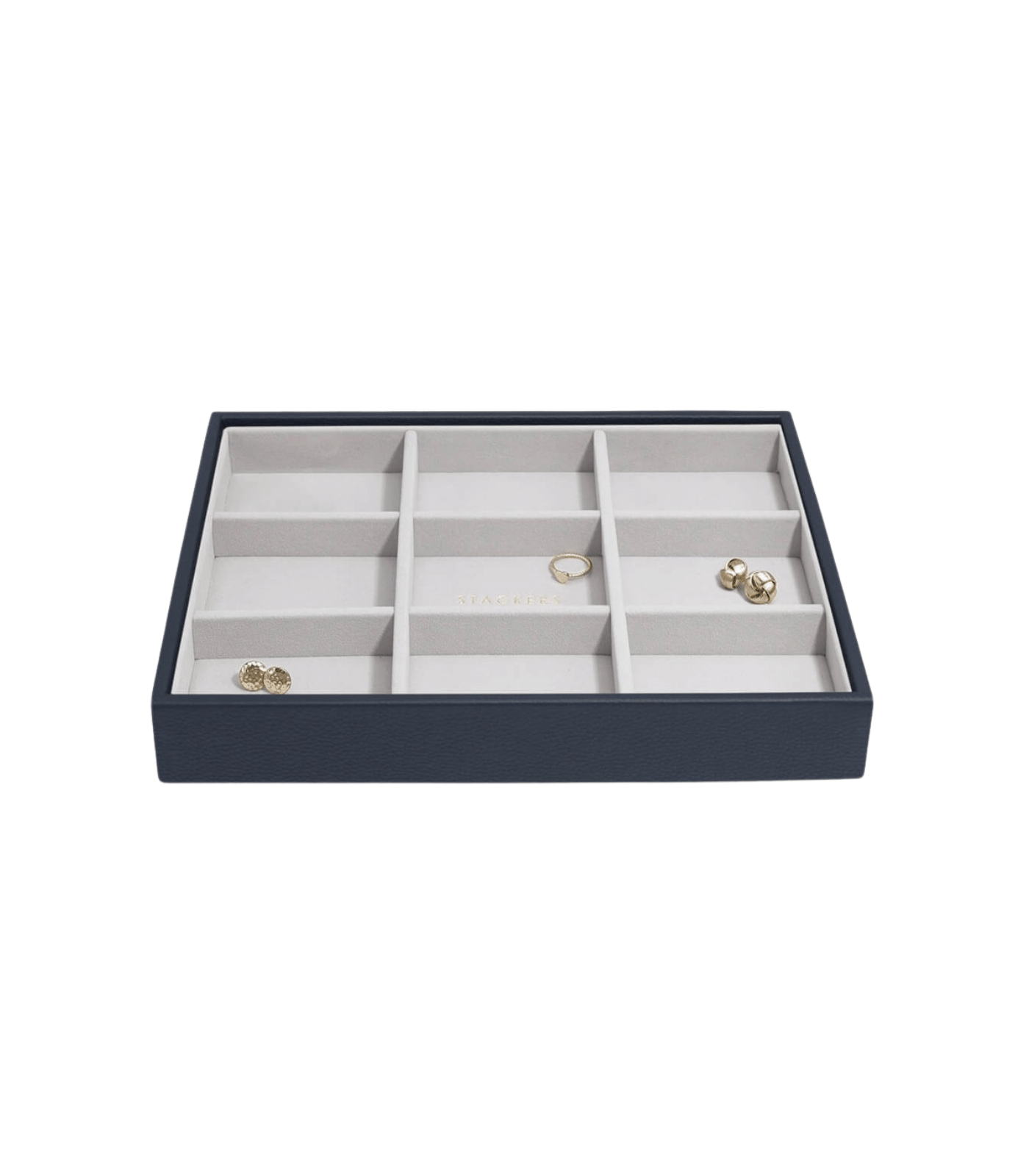 STACKERS "Classic" 9-Section Box / Navy & Grey - STACKERS BOX
