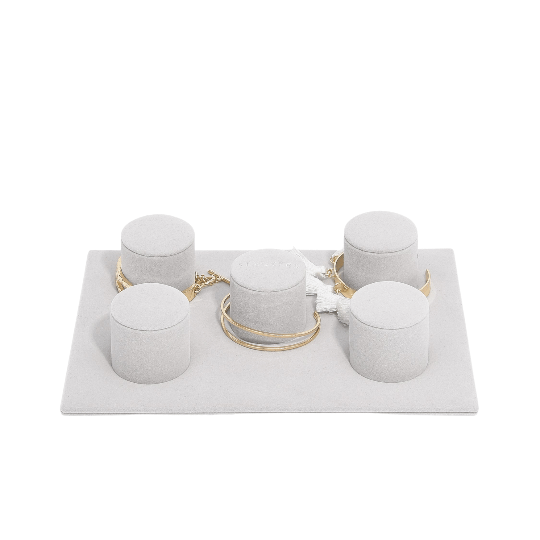 Bangle Towers Grey Velvet - STACKERS & Co