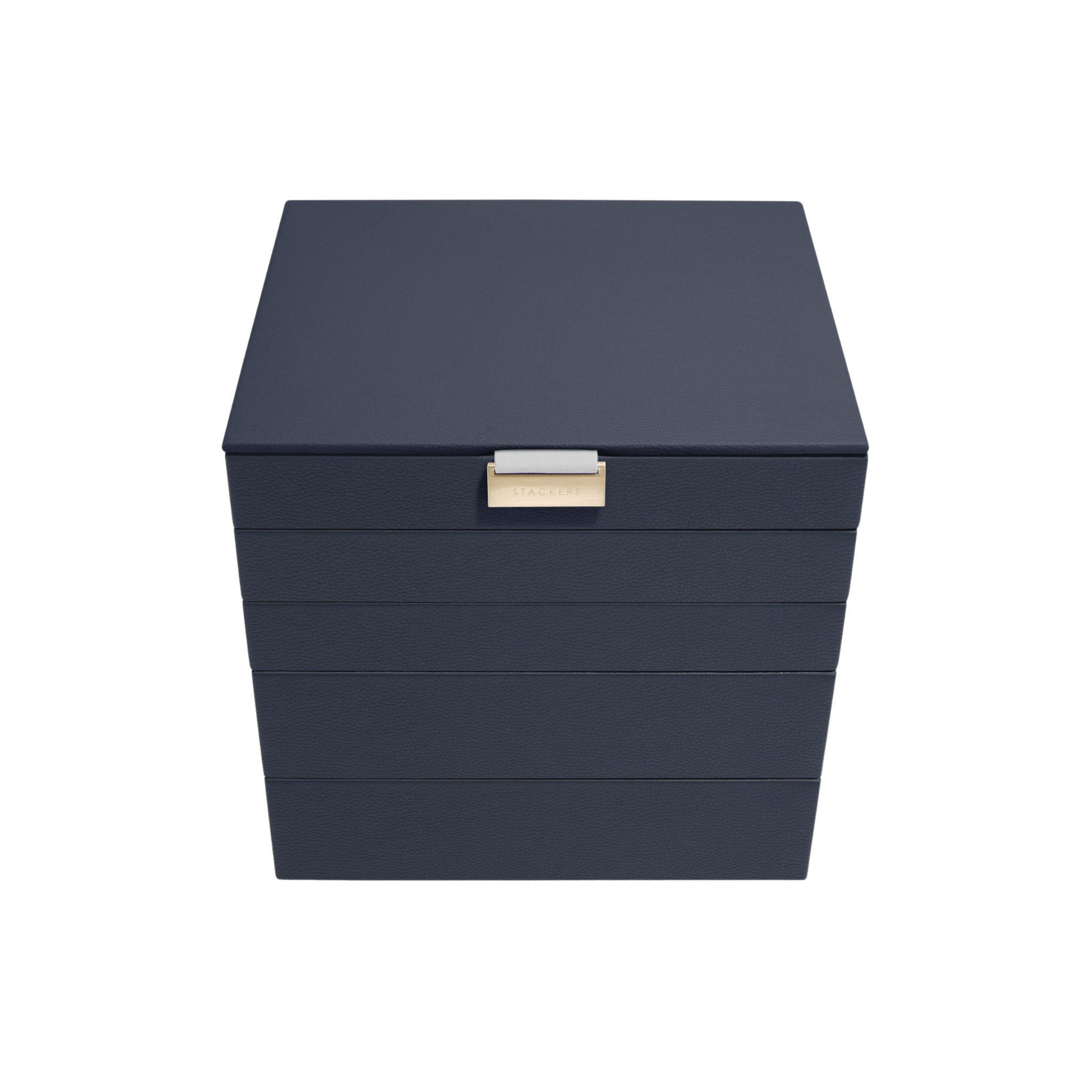 STACKERS "Classic" Jewelry Box 5-Set in Navy Blue - STACKERS & Co