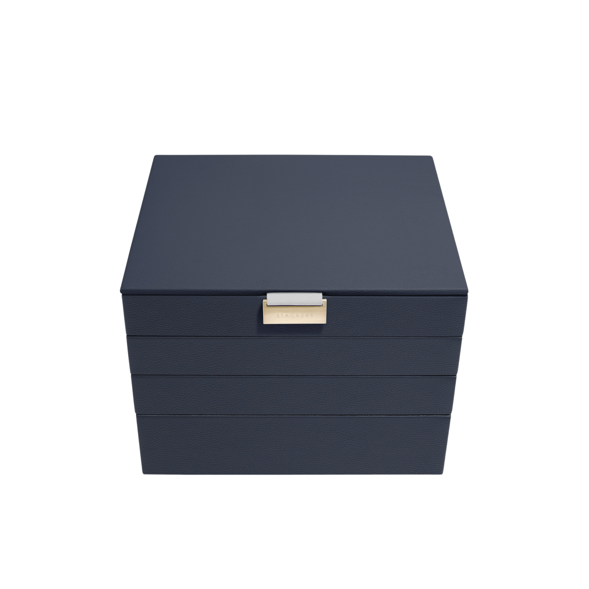 STACKERS "Classic " 4-Set Sieradendoos in Navy Blue - STACKERS BOX