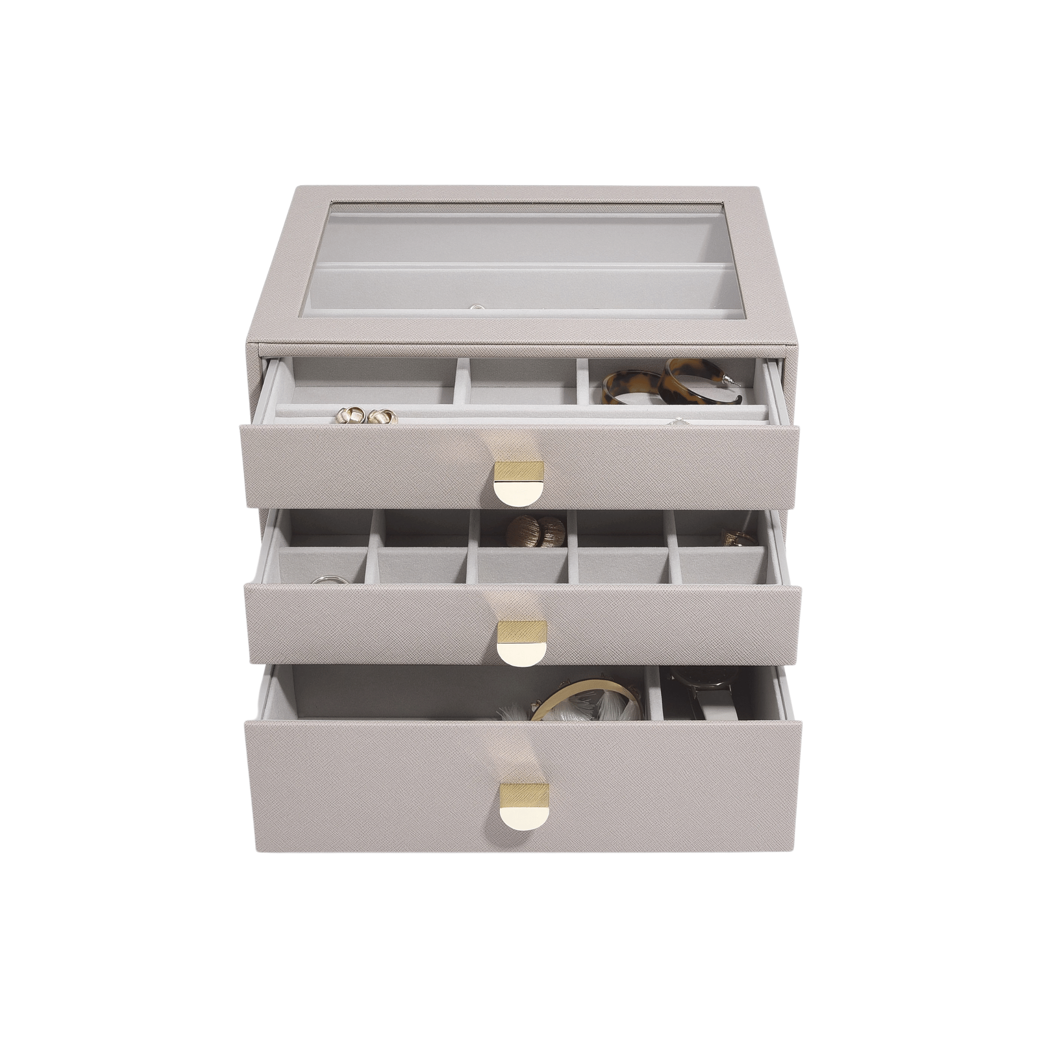STACKERS "Classic" Drawer 3-Set / Taupe - STACKERS BOX