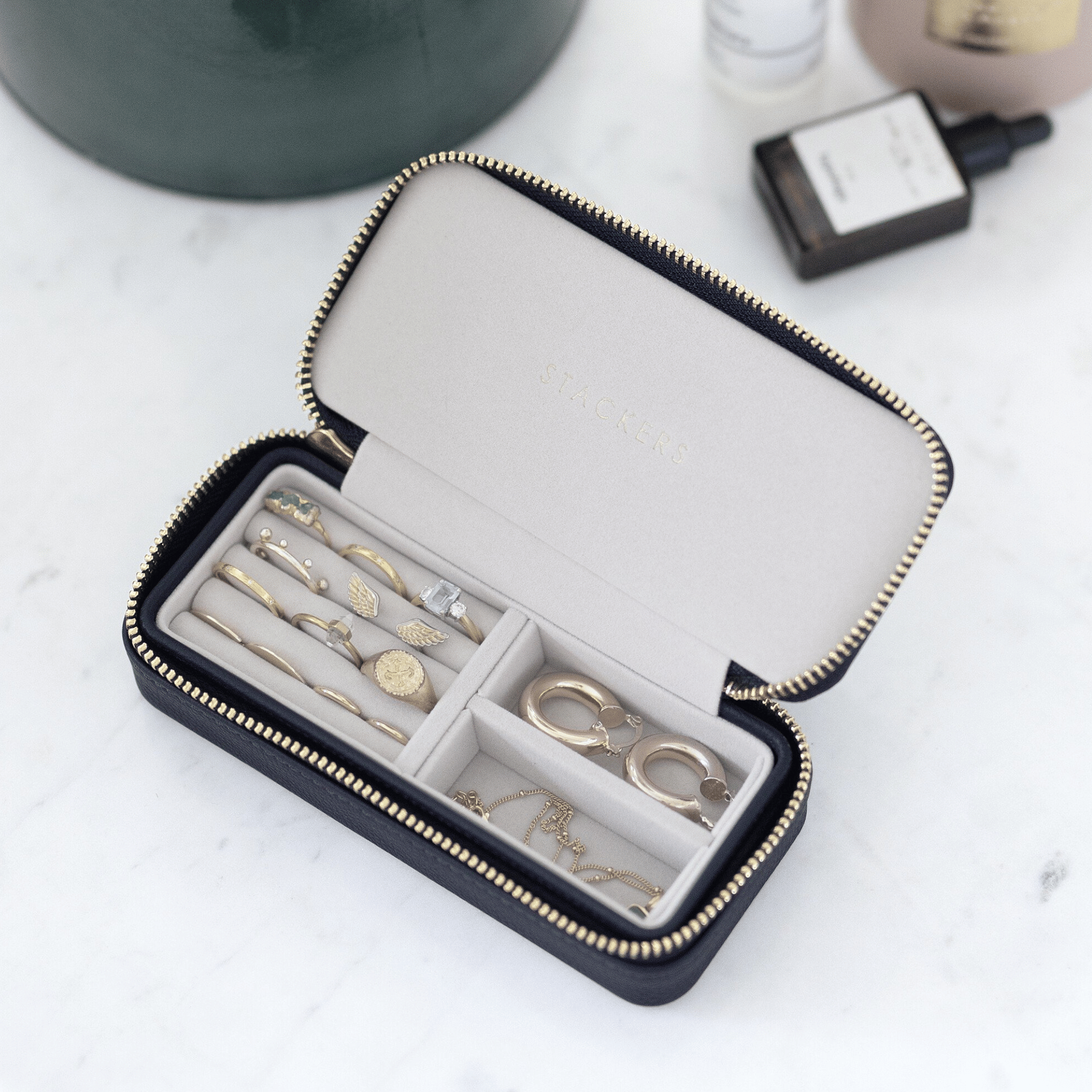 STACKERS "Classic" Travel Box / Navy & Grey - STACKERS BOX