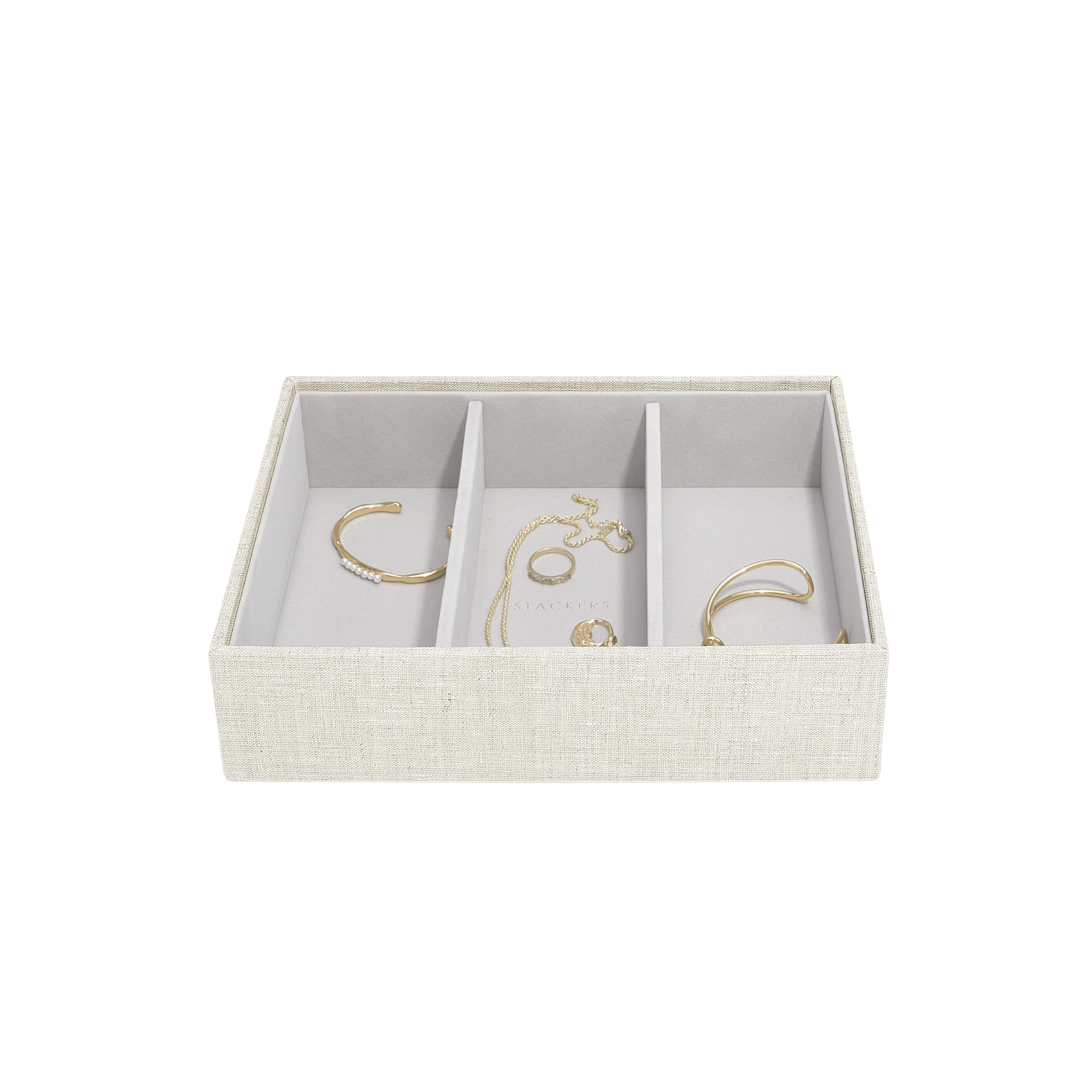 Classic 3-Section Box / Oatmeal & Grey - STACKERS & Co