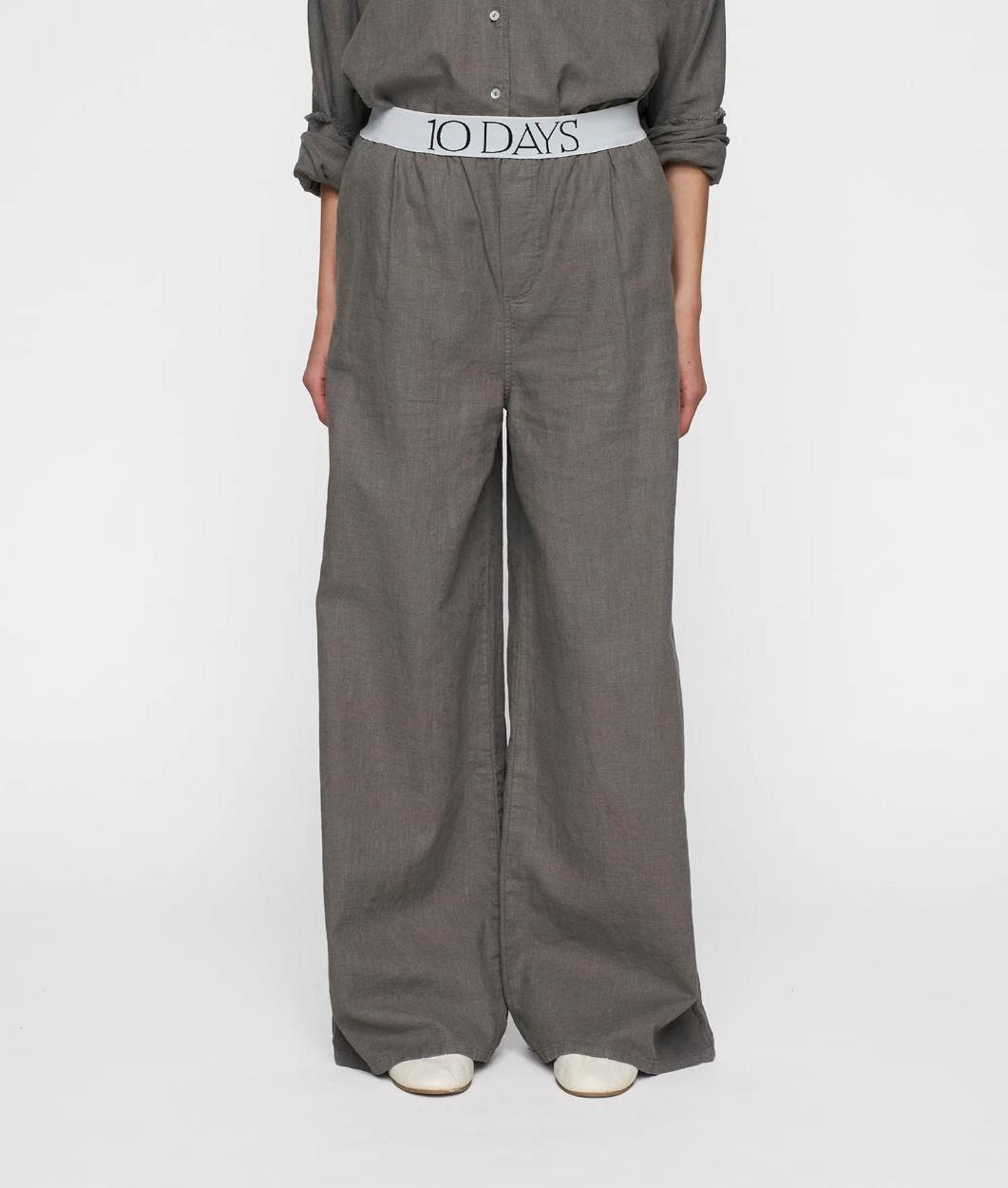 Oil wide leg pants - Van Dort Mode
