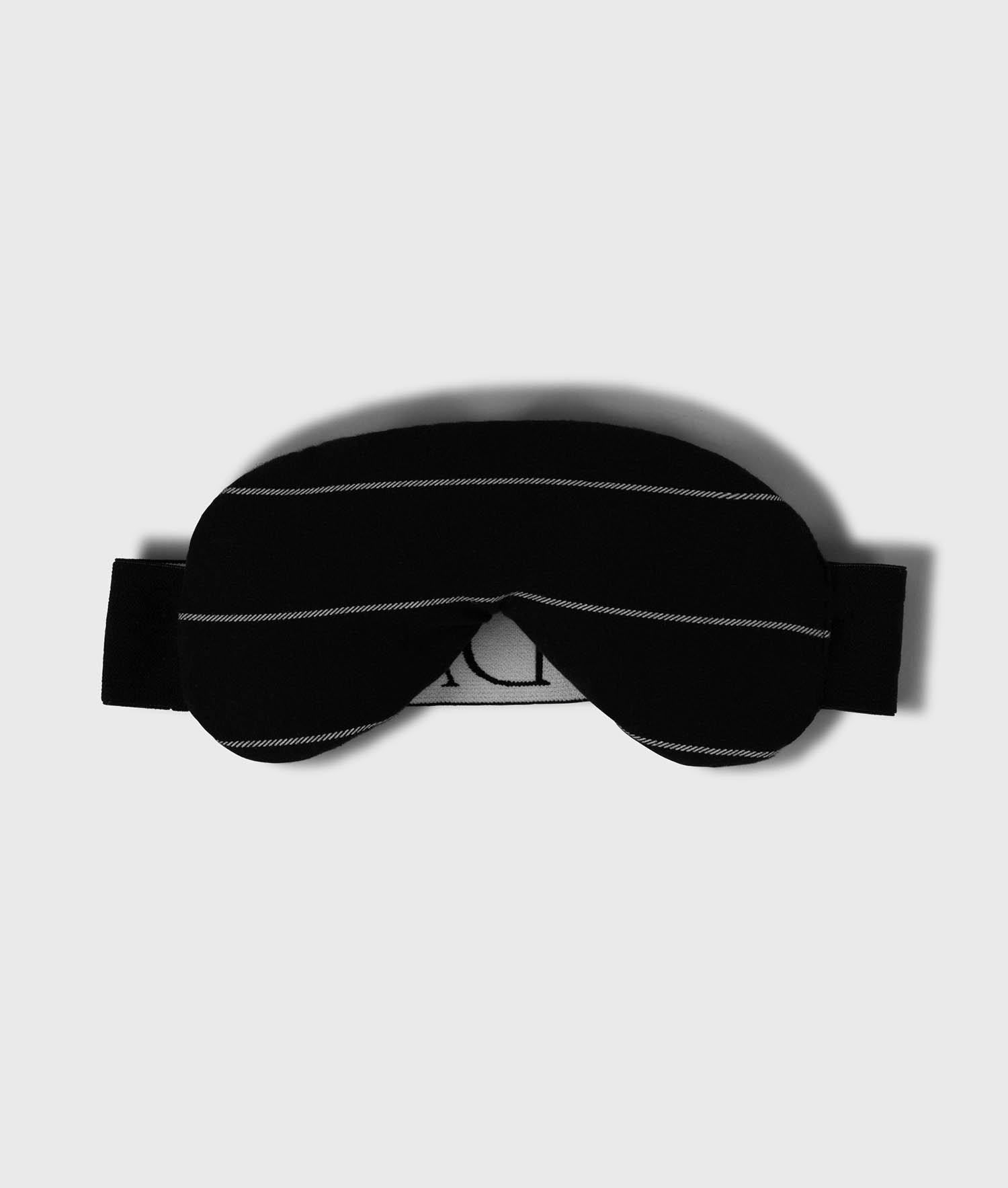 10 Days Fleece Eye Mask Stripes zwart - Van Dort Mode