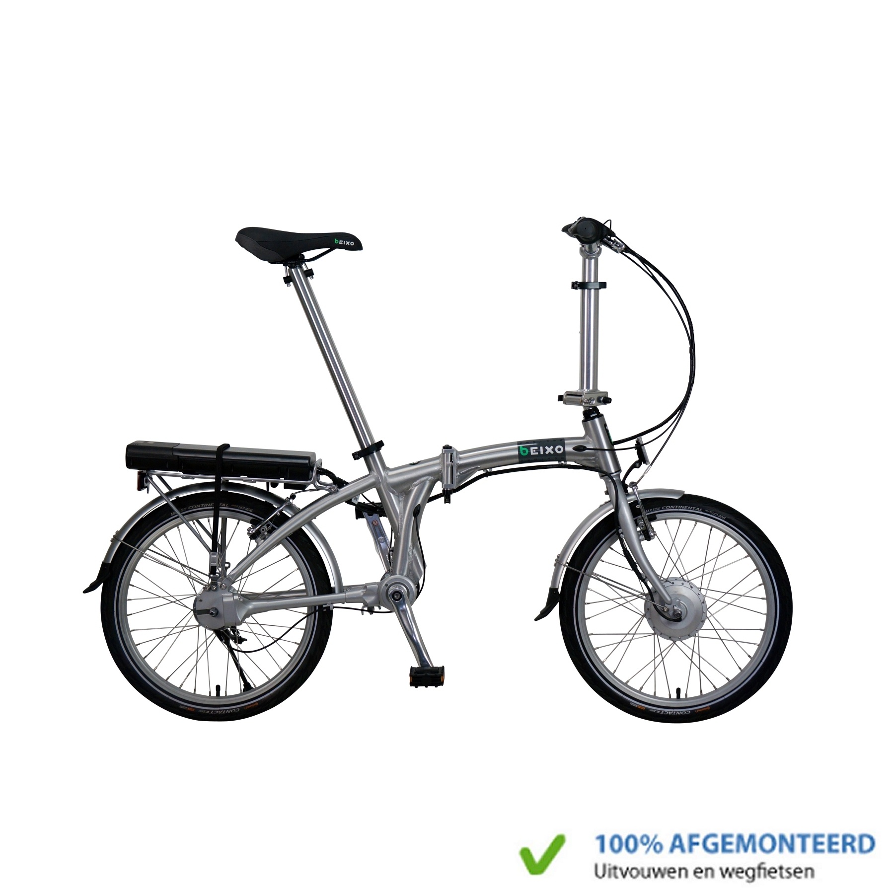 Beixo Elektrische Vouwfiets Compact met cardanas Zilver - Dahon ...