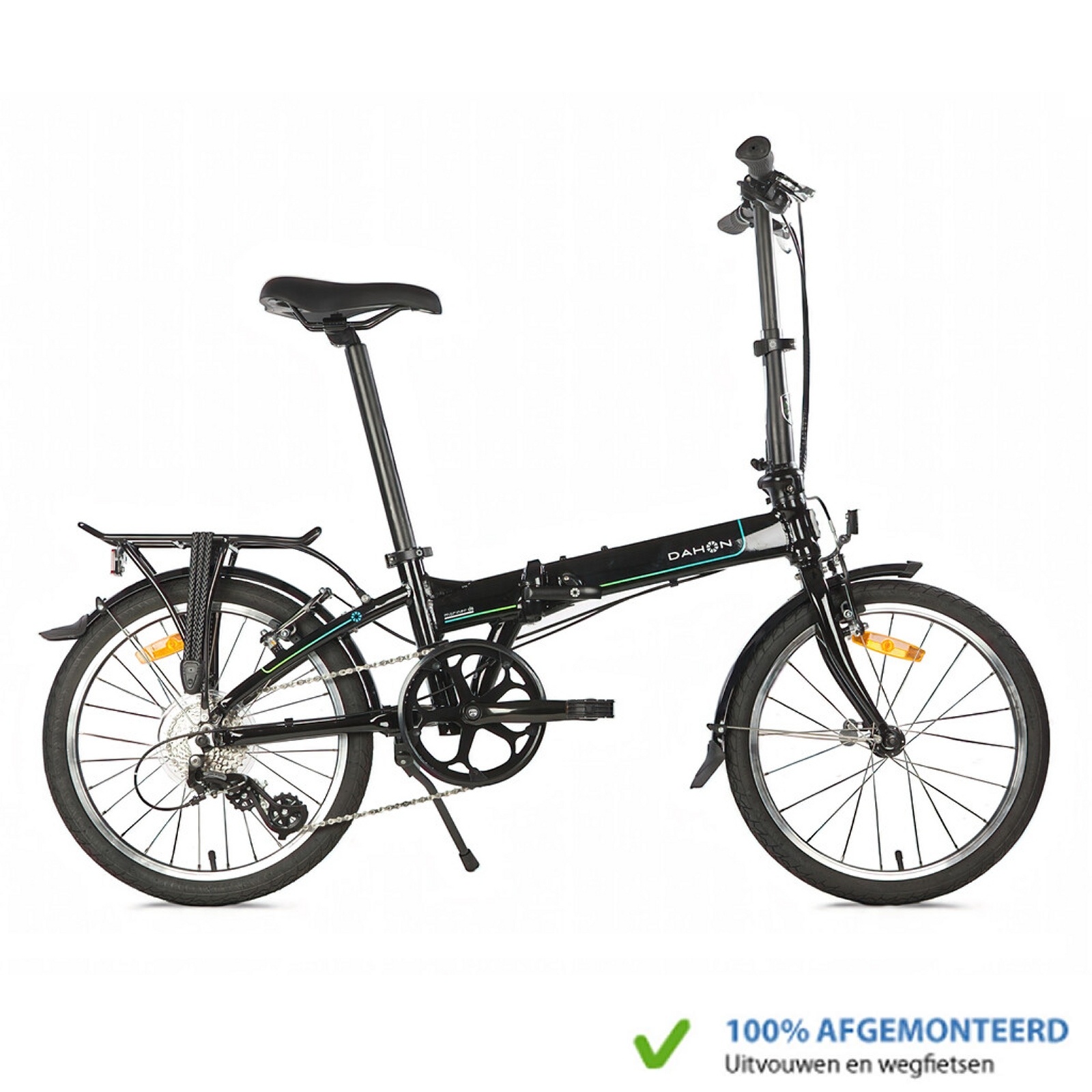 Dahon Vouwfiets 20 inch Mariner D8 Obsidian Zwart - Dahon-Vouwfietsen.nl