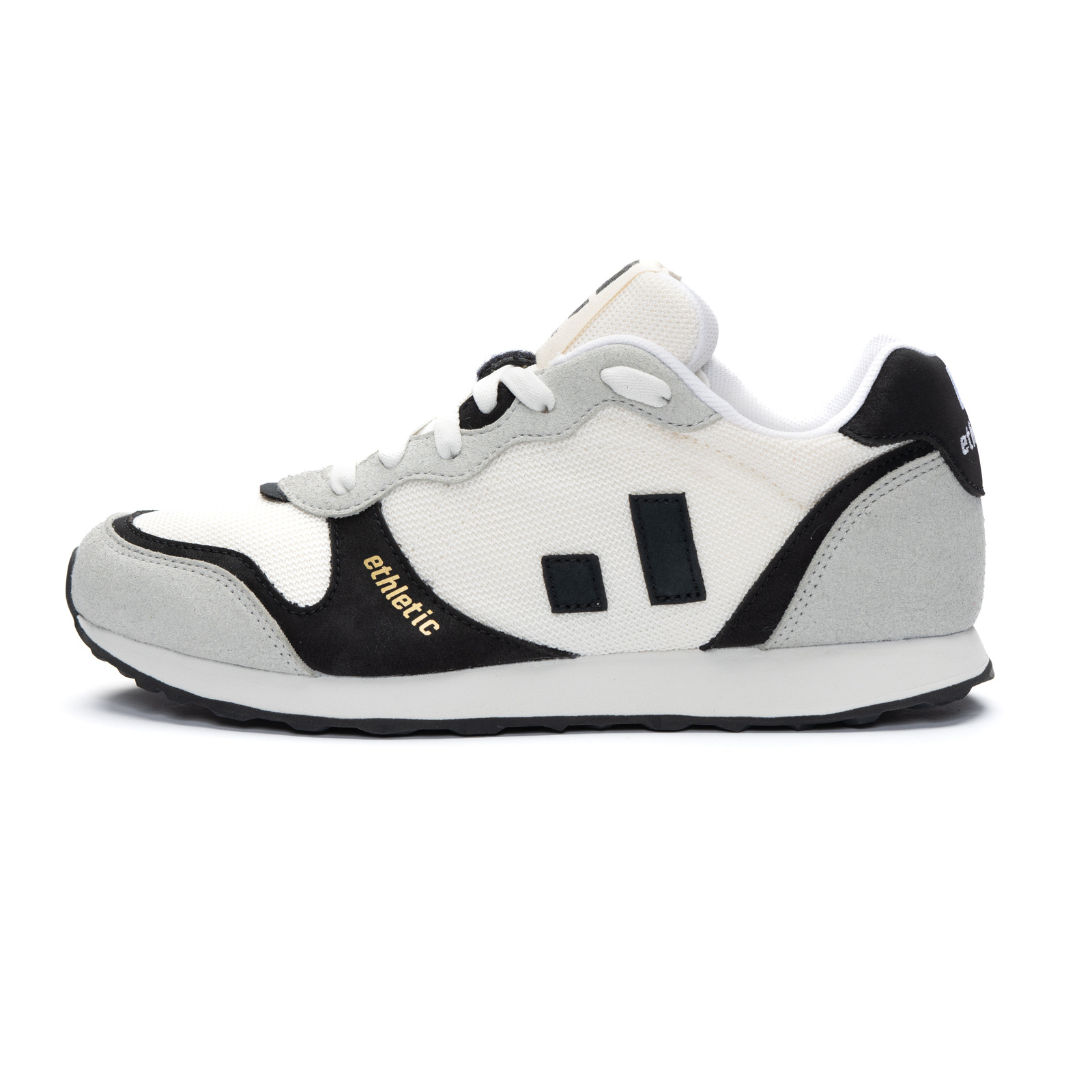 Fair Runner Donovan Chalk White | Jet Black - Ethletic the ethical ...