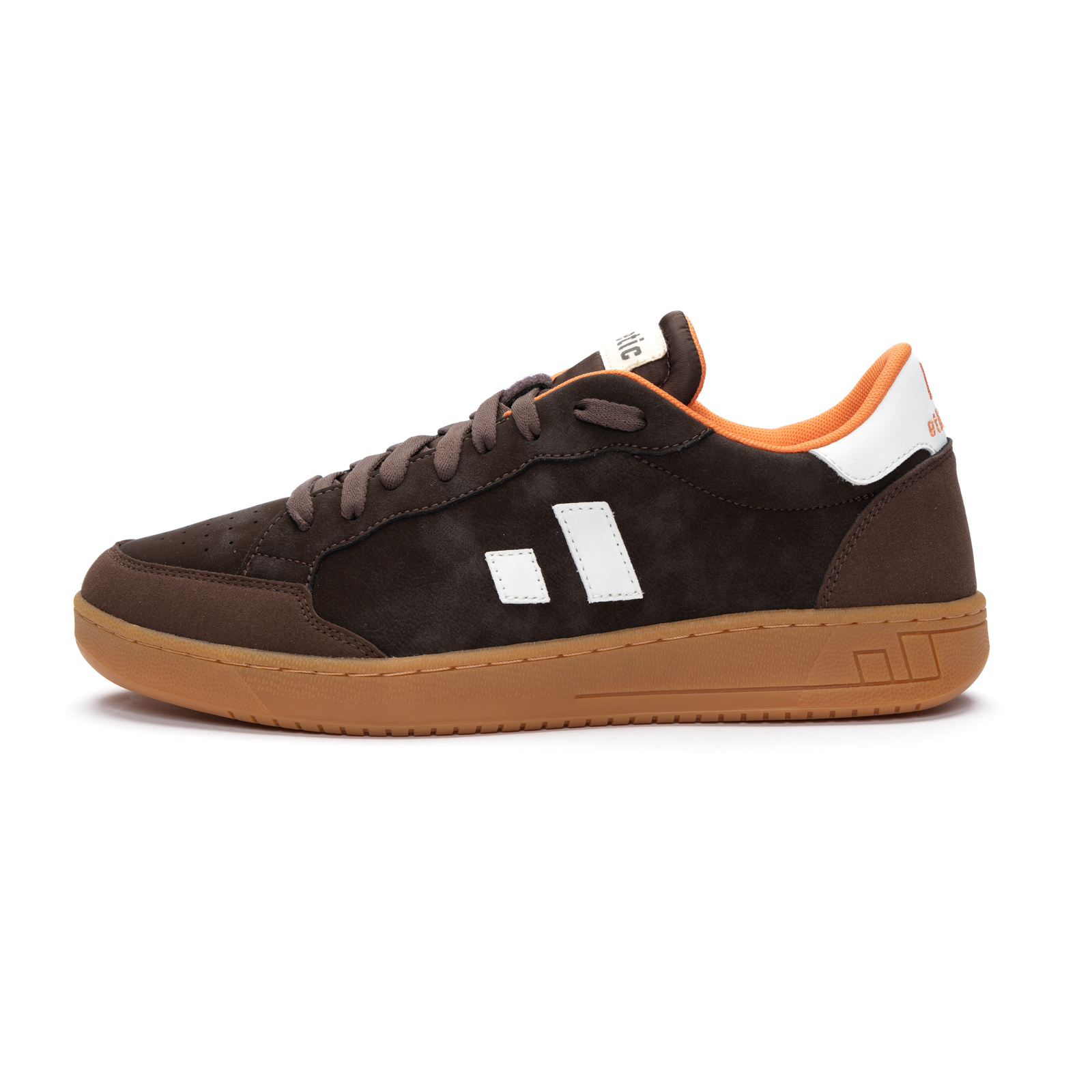 Jesse Lo Cut Dark Brown | Chalk White - Ethletic-Sneaker