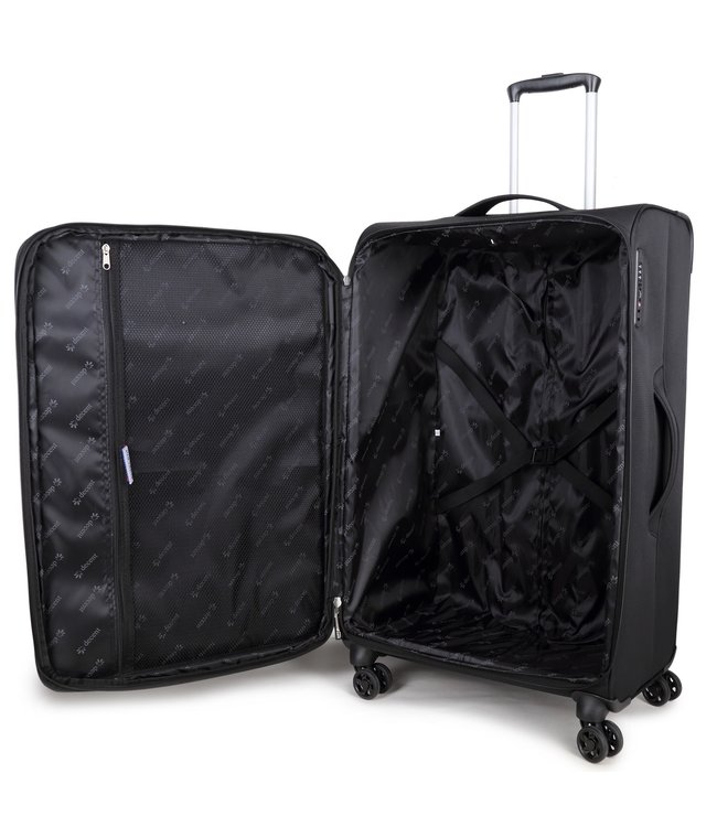 Decent D-Upright Koffer Groot Zwart TSA €99,90 - KofferStunter
