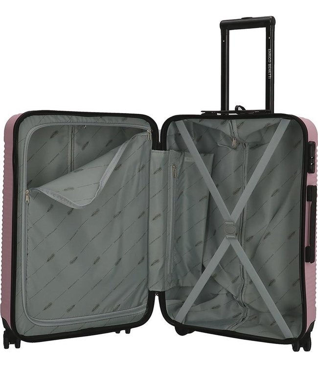 Enrico Benetti Louisville Koffer Medium Roze - KofferStunter