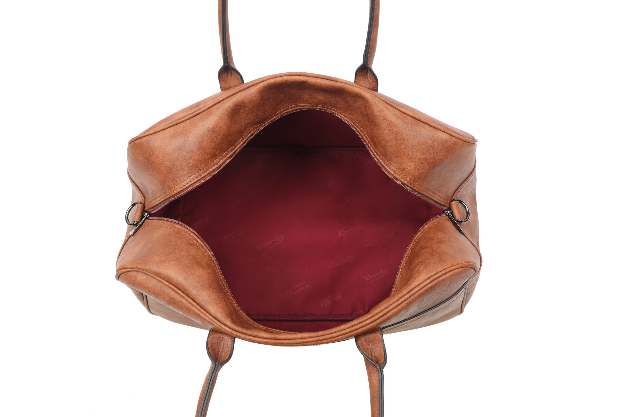 Wimona Amsterdam Weekend/reistas Cognac/bruin - KofferStunter