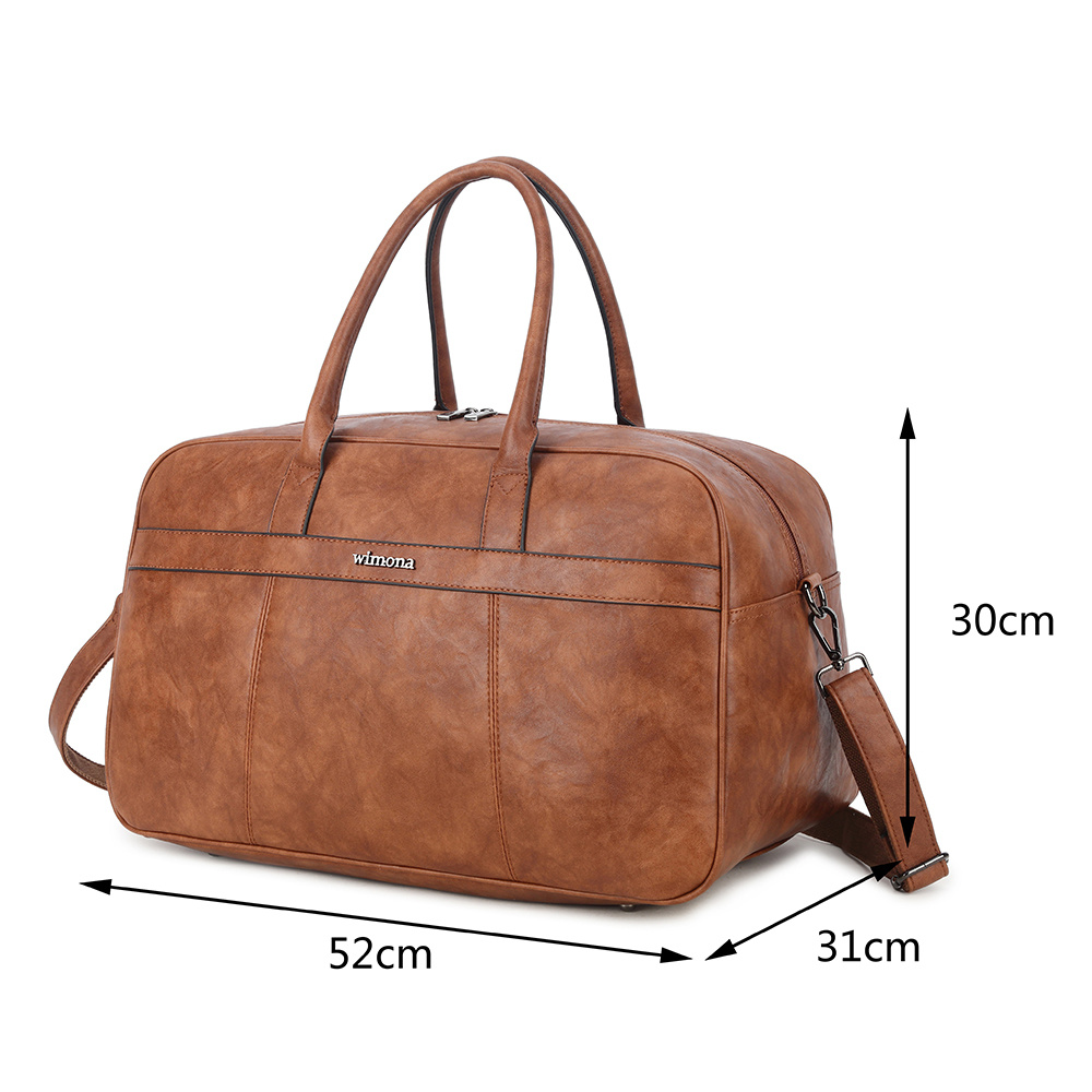 Wimona Amsterdam Weekend/reistas Cognac/bruin - KofferStunter