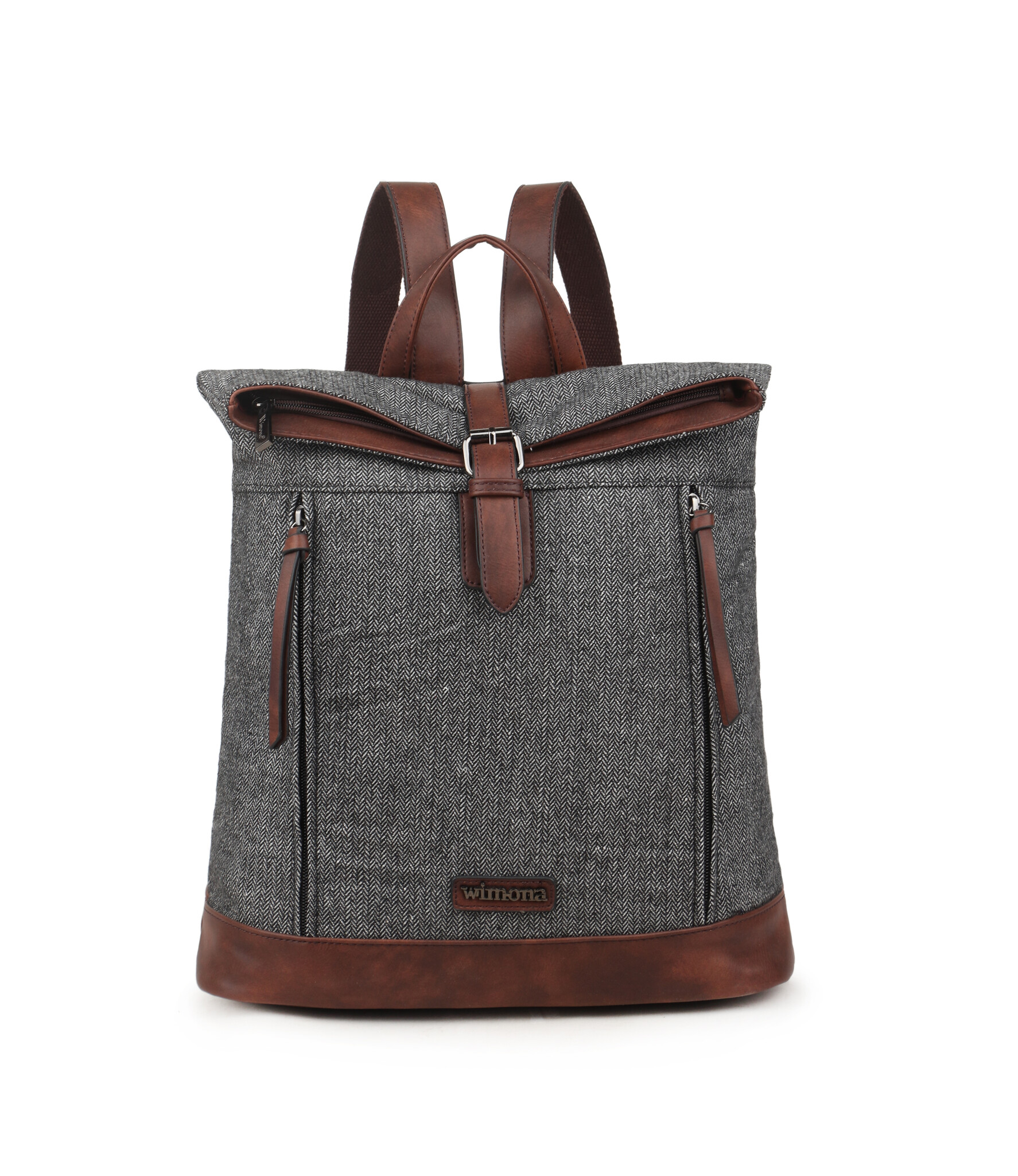 Wimona Bolonia Schouder/rugtas Zwart - KofferStunter