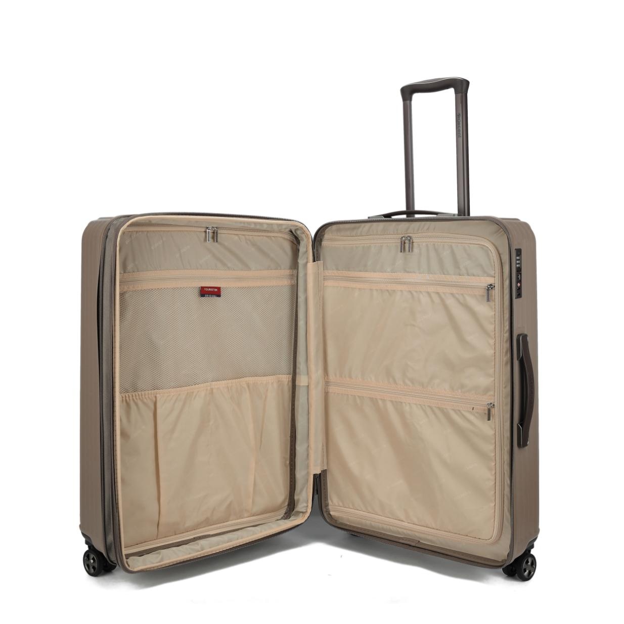 Tourister Koffer Groot Taupe Inhoud 97 Liter - KofferStunter