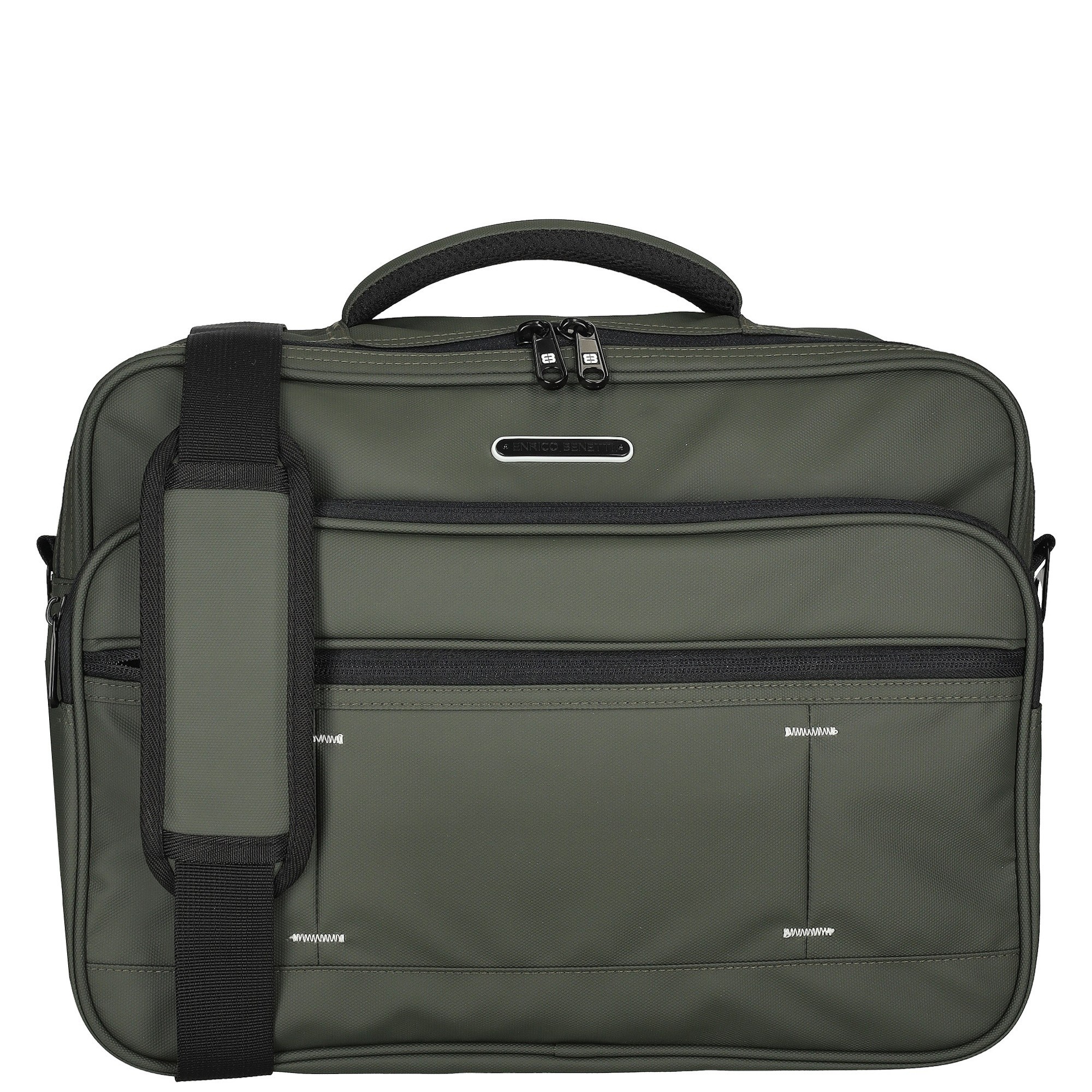 Enrico Benetti 15 inch Laptop Flightbag Olijfgroen 40x20x30cm ...