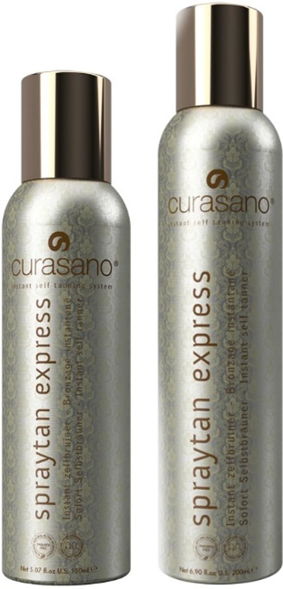 Curasano Spraytan Express Spray Bronzant 200ml + gant - Haarboetiek.be