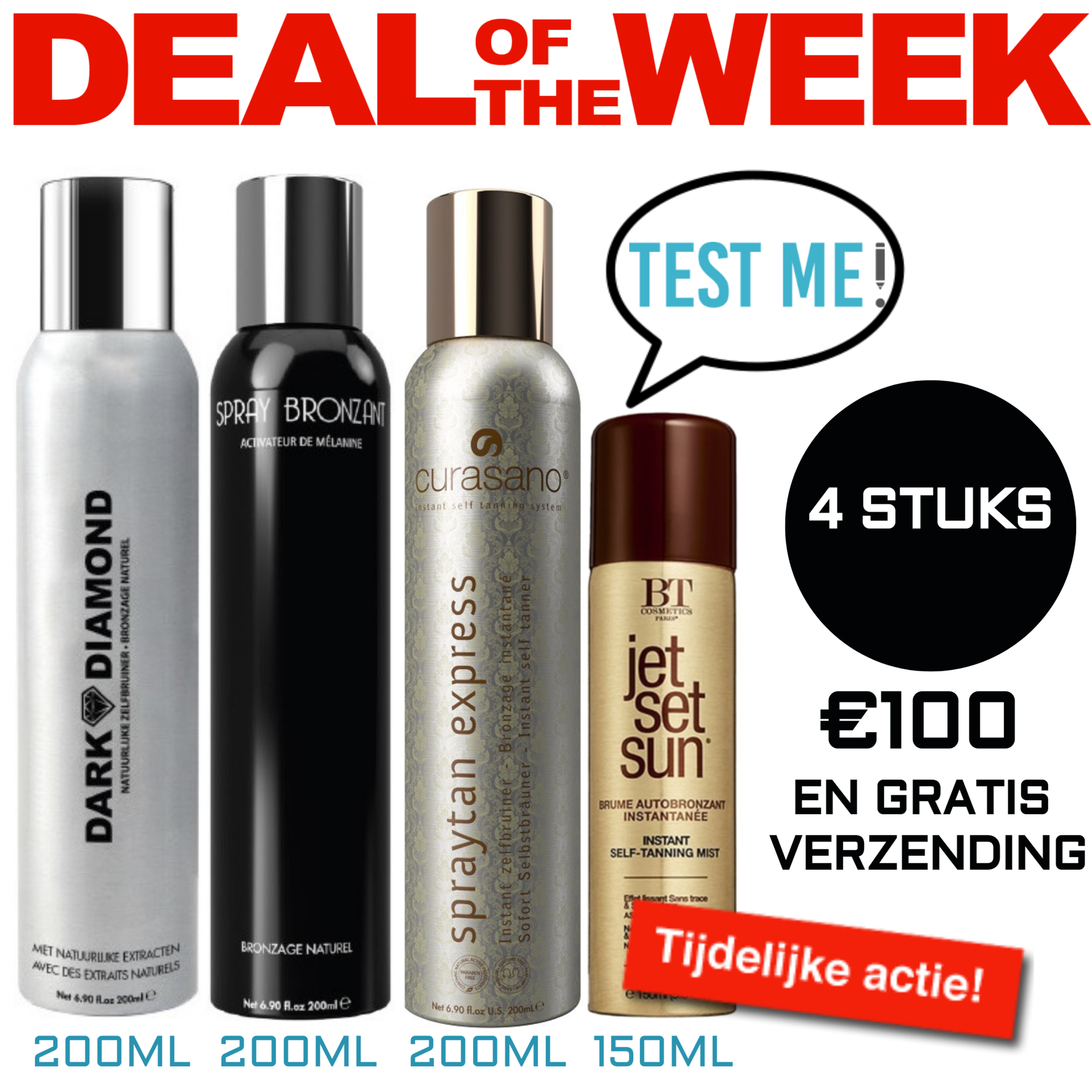 4 x Spraytan Ultra Deal en vente chez - Haarboetiek.be