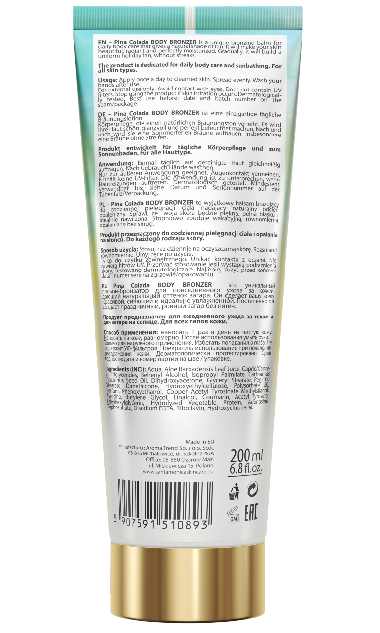 SANTA MONICA Pina Colada Body Bronzer, 200ml TE KOOP BIJ - Haarboetiek.be